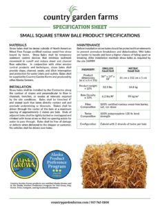 2021 CGF straw bale spec sheet | Country Garden Farms